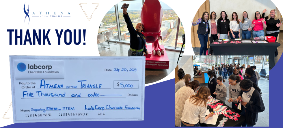 ATHENA of the Triangle receives a $5,000 grant from Labcorp Charitable ...